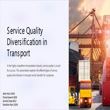 Service-Quality-Diversification-in-Transport.pdf | Business Accounting ...