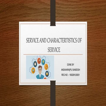 Service and charactertistics of service | PPT