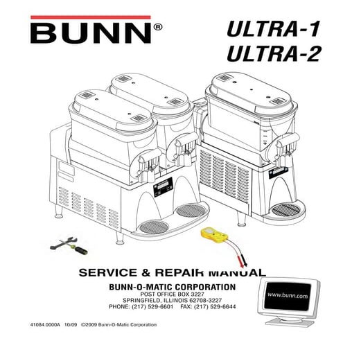 BUNN Ultra 2 Slush Machine - Operating Service | PDF