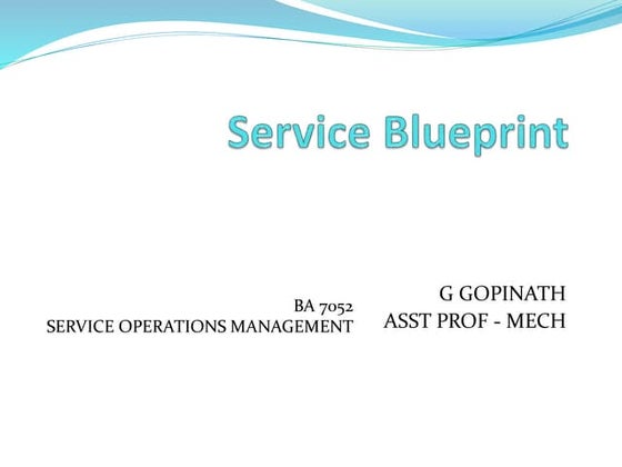 Workshop service blueprint - Detailed | PPT