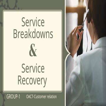 Service recovery | PPT