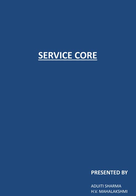 Planning and locating service cores. | PDF