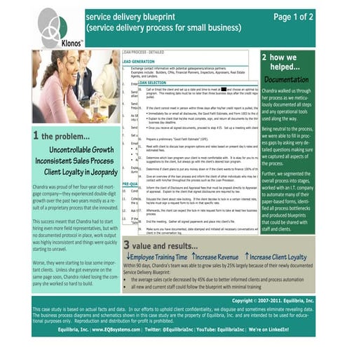 Streamlining a Small Business Service Delivery Process – A Case Study | PDF