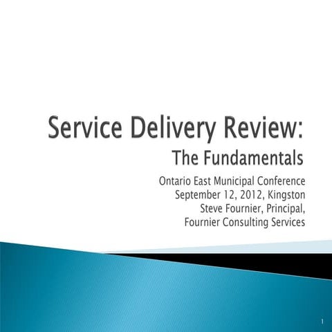 Service Delivery Review Fournier Consulting Services | PDF