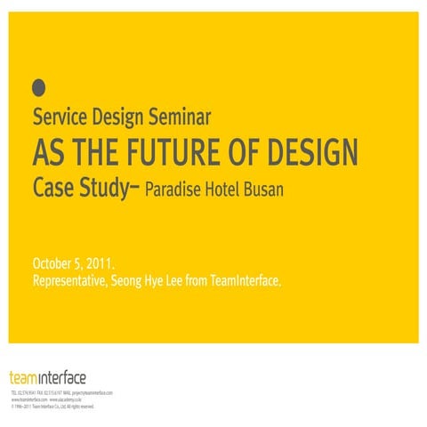 Service design case study teaminterface | PDF