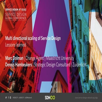 Multidirectional Scaling of Service Design - Service Design Global ...