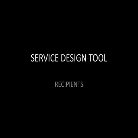 Service design tool bag 3 | PPT