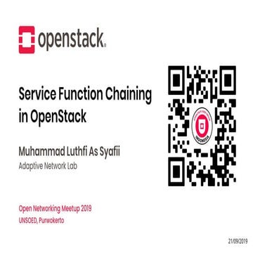 Service Function Chaining in OpenStack & Demo Scenario | PDF