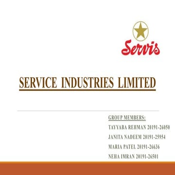 Service Industries Limited. Corporate Law..pptx