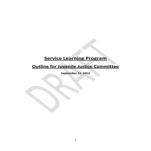 Service Learning Program Proposal | PDF