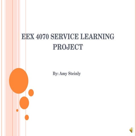 Service Learning Project | PPT