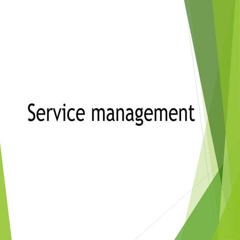Service management | PPTX