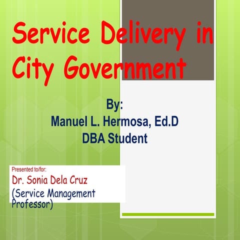 Service management ppt | PPTX