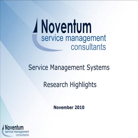 Service Management System Survey Higlights | PPT | Business ...