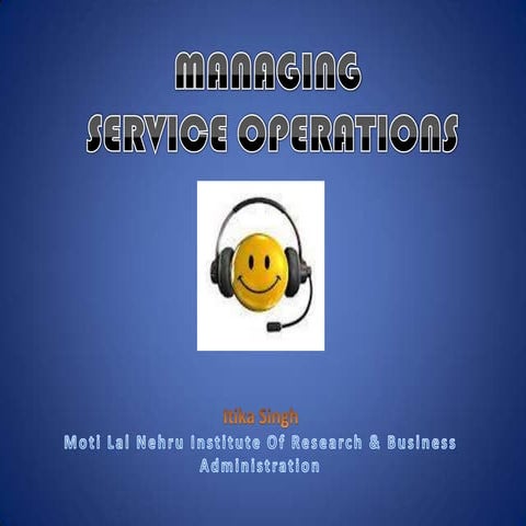 Service mang. | PPT