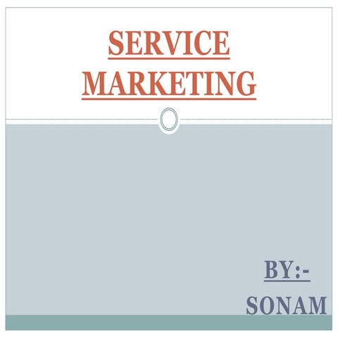 Service marketing | PPT