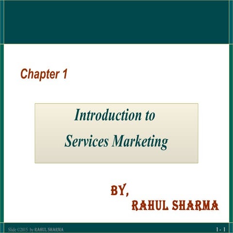 Service marketing | PPT