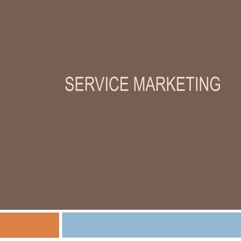 Service marketing | PPT