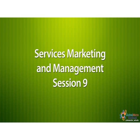 Service Marketing and Management 10 | PPT