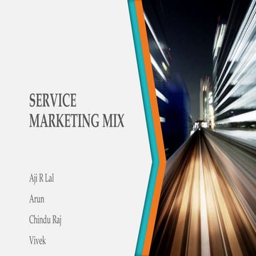 Service Marketing Mix | PPTX