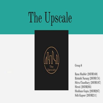 Service marketing the upscale | PPT