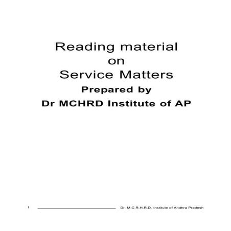 Servicematters material | PDF