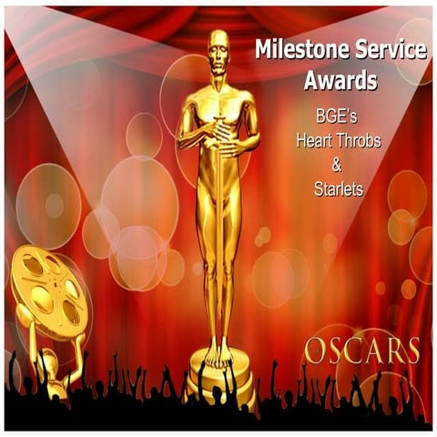 Service milestone awards presentation | PPT