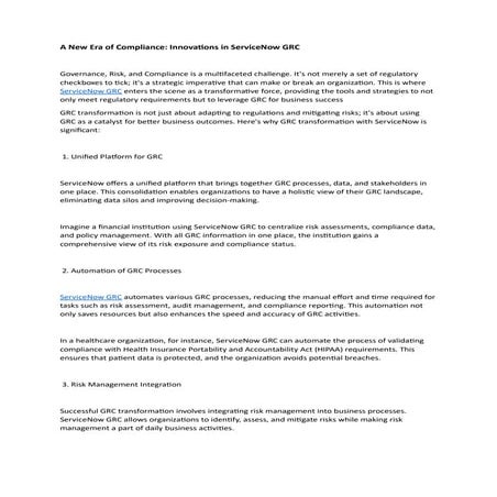 ServiceNow GRC IRM fundamentals.pdf