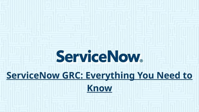 Issue Management with ServiceNow GRC.pdf