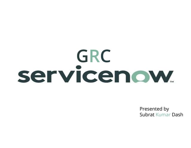 ServiceNow Governance, Risk, and Compliance | PDF