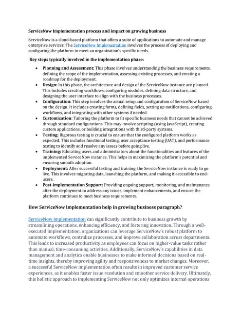 ServiceNow Implementation methodology.pdf
