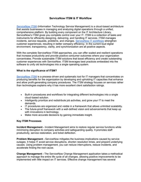 ServiceNow - Introduction.pptx | Cloud Computing | Internet