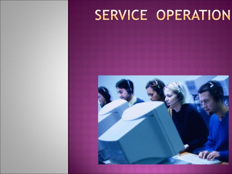 Service operations