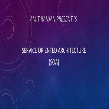 Service Oriented Architecture Pptx Internet Computing