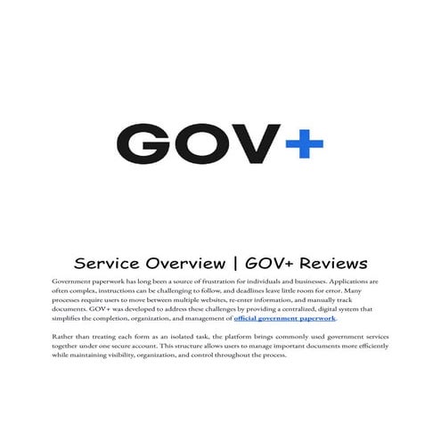 Service Overview | Simplifying Government Paperwork | GOV+ Reviews.pdf