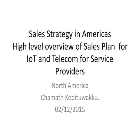 Service Provider Sales Strategy | PPTX