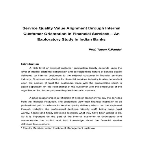 The role of tangibility in service quality | PDF