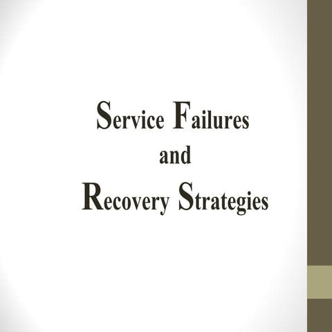 Service recovery | PPT