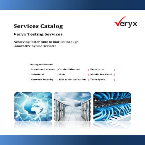 Veryx Services Catalog | PDF