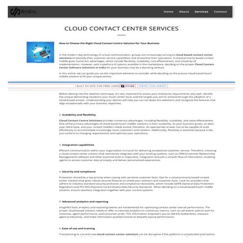 How to Choose the Right Cloud Contact Centre Solution for Your Business | PDF