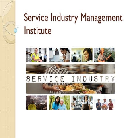 Service sector management | PPT