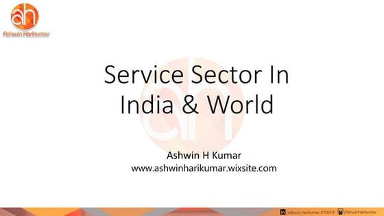 Service sector in india | PPT