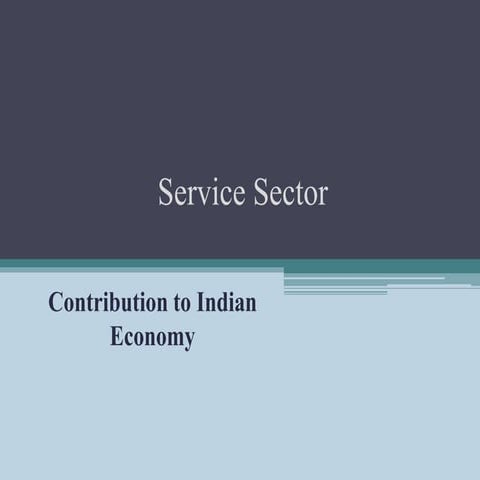 Service sectors ppt | PPTX