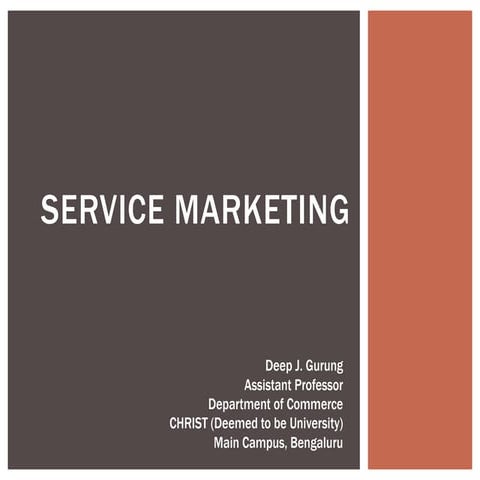 Services marketing | PPT
