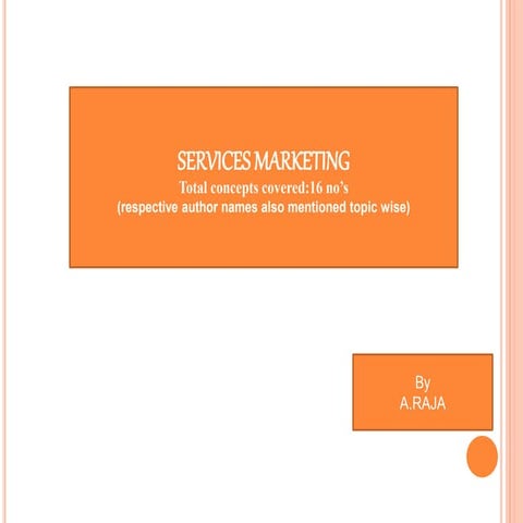 Basic Concepts of 'Services marketing' | PPT