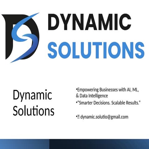 Services offered by Dynamic Solutions in Pakistan | PPTX