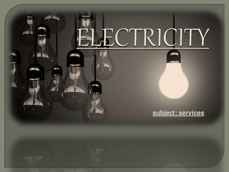 electricity supply ppt