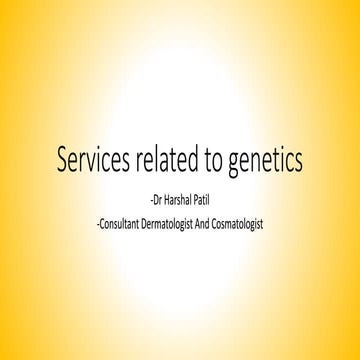 Services related to genetics ervice related to genetics for nursing ...