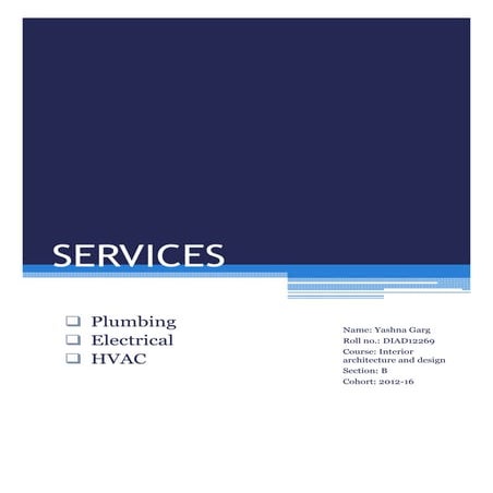 Services report - plumbing, electrical and hvac | PDF