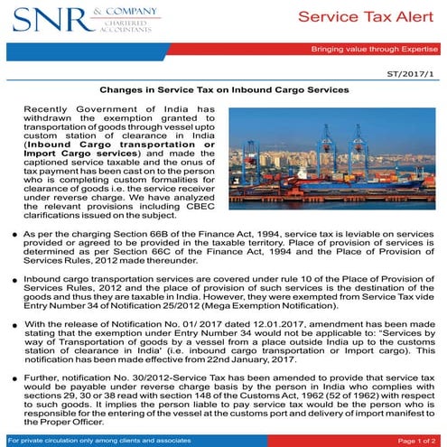 Service tax alert | PDF